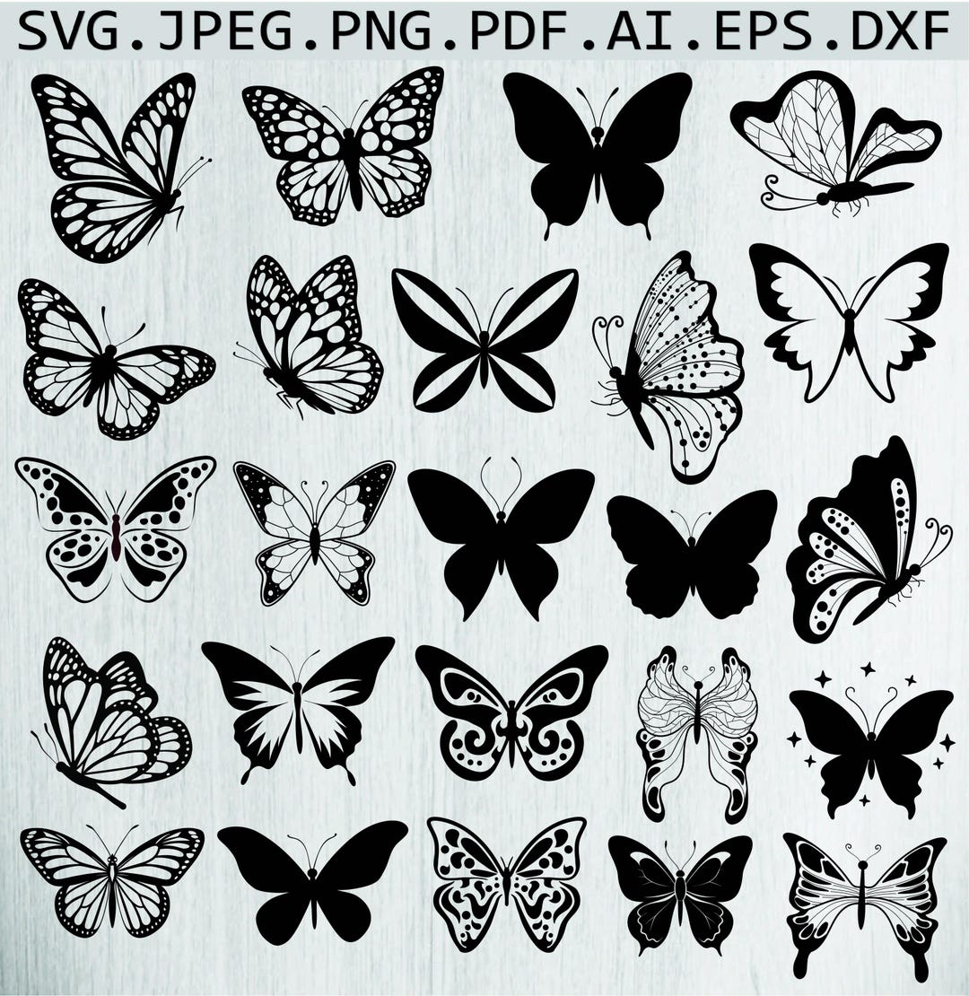 Butterfly SVG Files, Butterfly SVG Bundle,butterfly SVG Layered ...