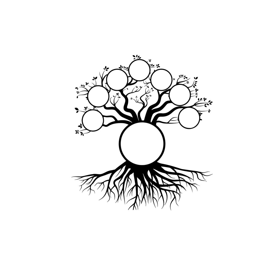 Tree of Life Svg, Family Tree Svg Bundle, Tree With Roots, Tree of Life ...