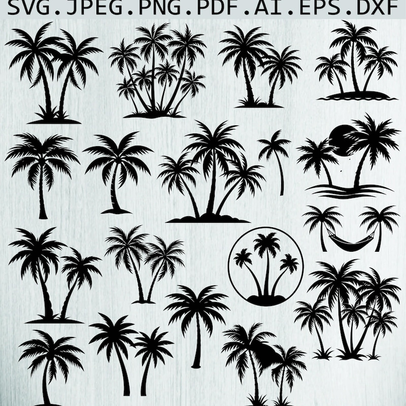 Sonic Palm Trees Svg - Etsy