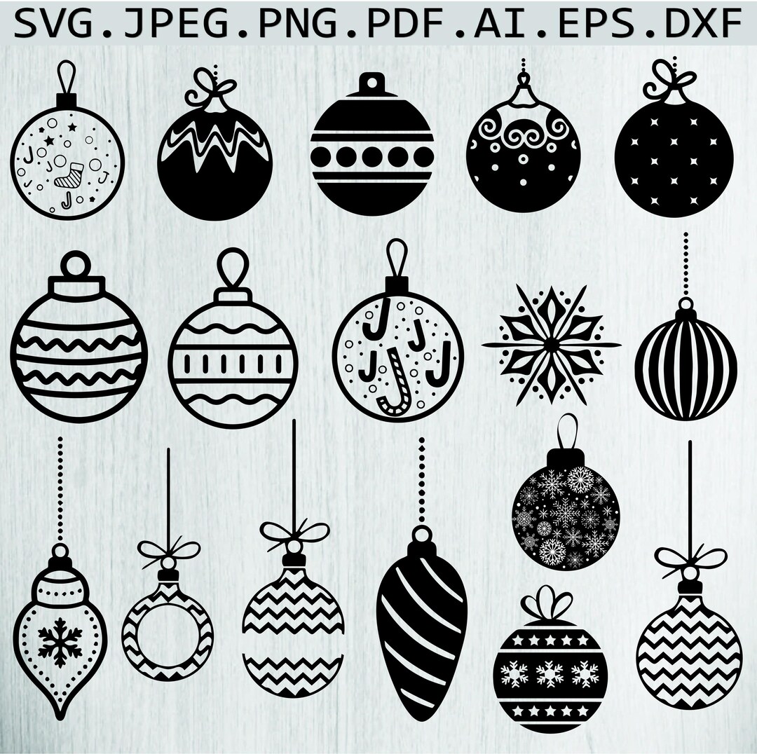 Christmas Balls SVG , Christmas Balls SVG Bundle, Christmas Ornaments ...