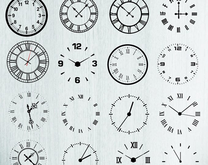 Clock Face Svg, Clock Numbers Svg, Clock Numerals, Horloge Svg, Time ...
