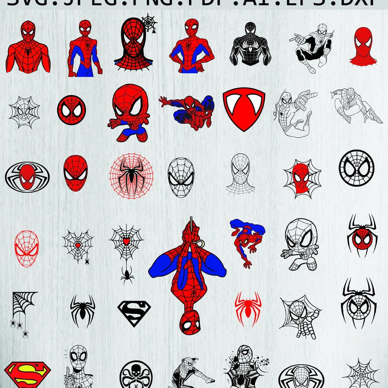 Spiderman Svg - Etsy