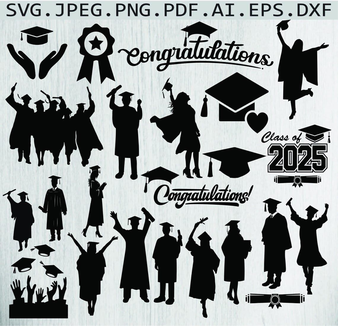 Graduation Svg, Graduation Svg Bundle, Graduation Clipart, Graduation ...