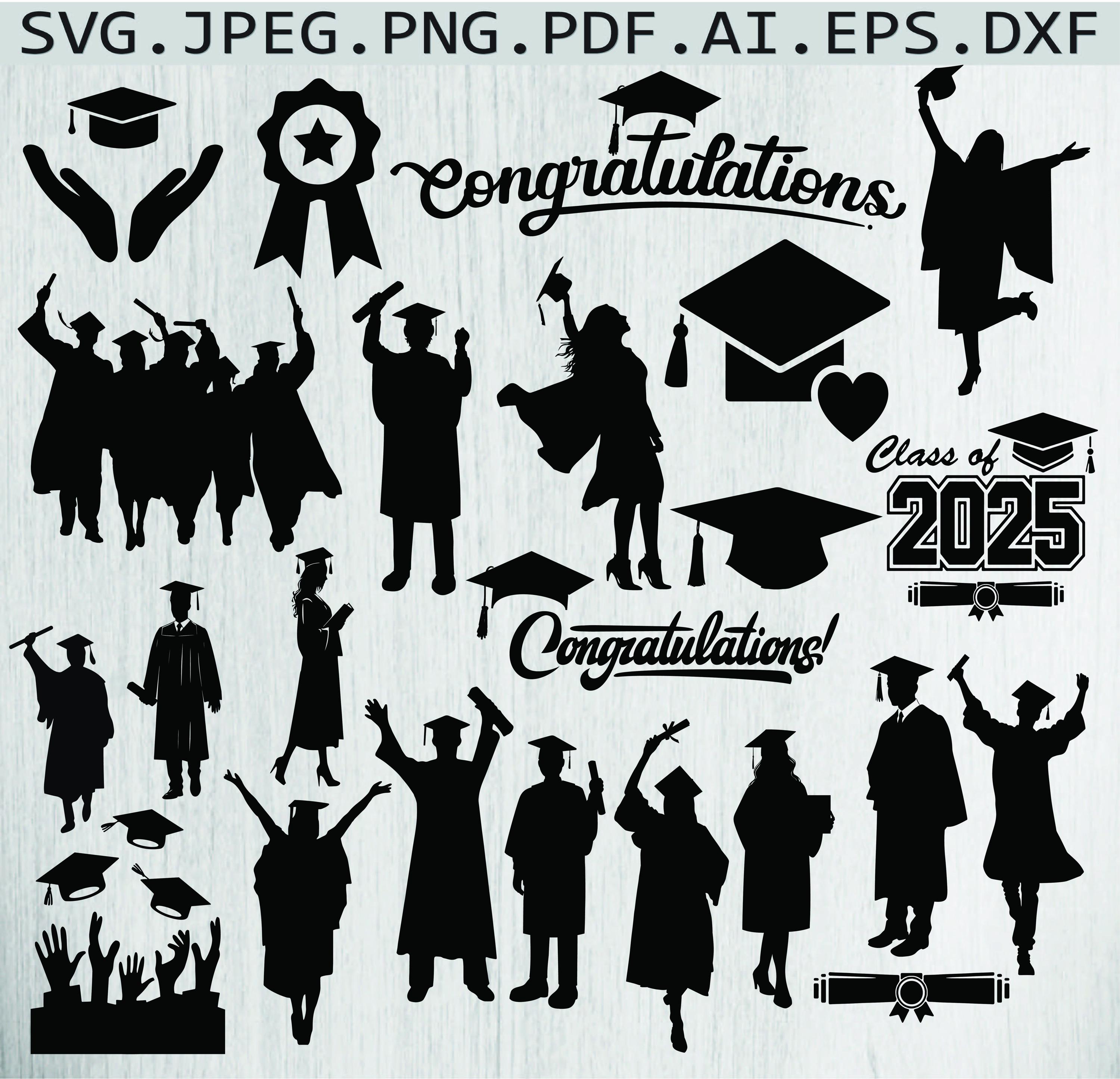 Graduation Svg, Graduation Svg Bundle, Graduation Clipart, Graduation ...