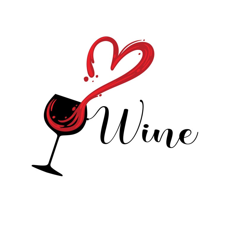 Wine SVG: Glass & Bottle Vector Graphics (digital Download) - Etsy