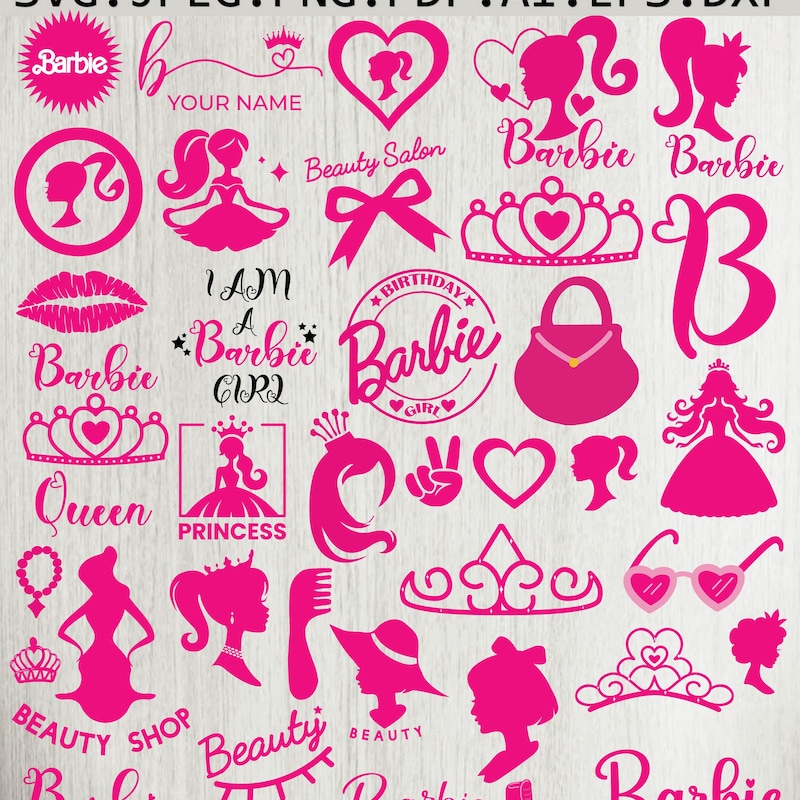 Barbie Svg - Etsy