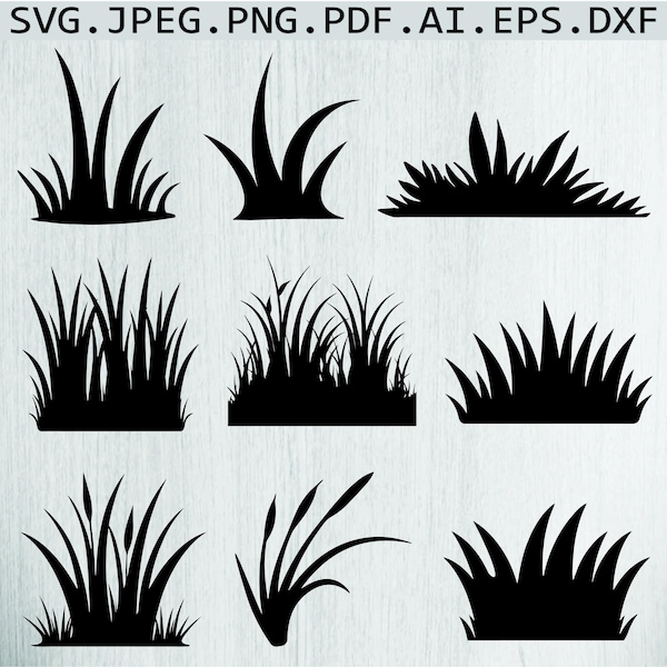 Grass Svg - Etsy