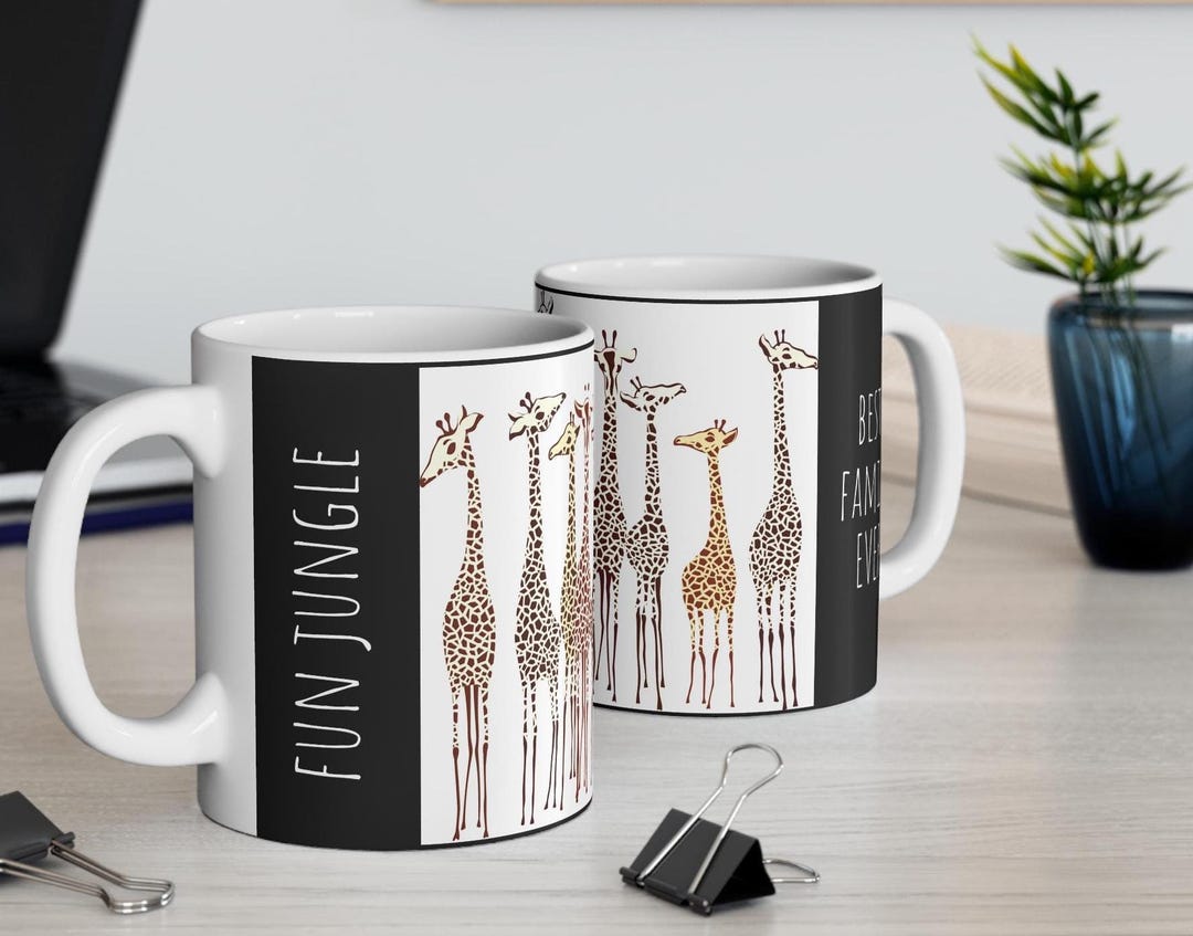 Mug Customized, Giraffe Design, Hot Drinks , Mindset Gift, Good Vibes ...