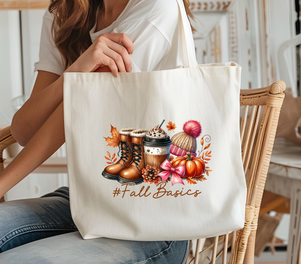 Fall Basics DTF Transfer: Cozy Autumn Apparel Decal - Etsy
