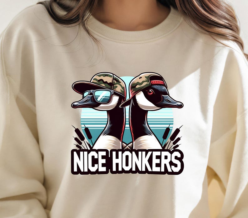 Nice Honkers DTF Transfer: Goose Hunter Hoodie Print - Etsy