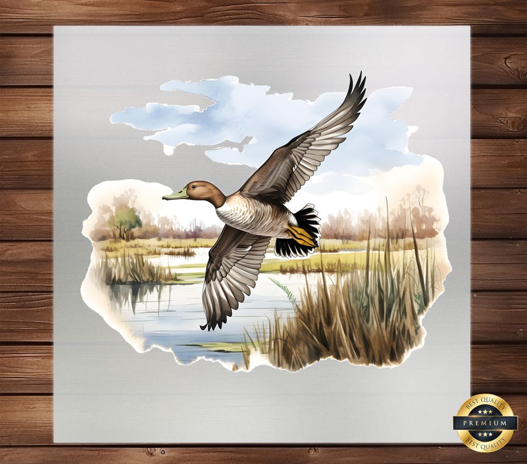 Duck Hunting DTF Transfer, Outdoor Design for Enthusiasts, Custom ...