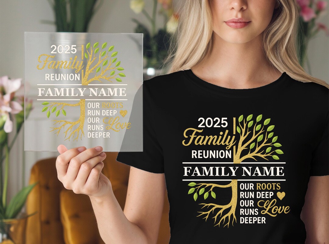 Custom Family Reunion Tree DTF Transfer - Ready to Press - Etsy