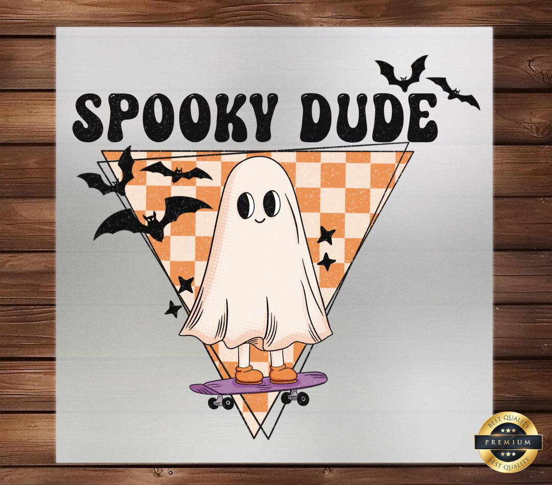 Spooky Dude DTF Transfer: Halloween Apparel Decal - Etsy