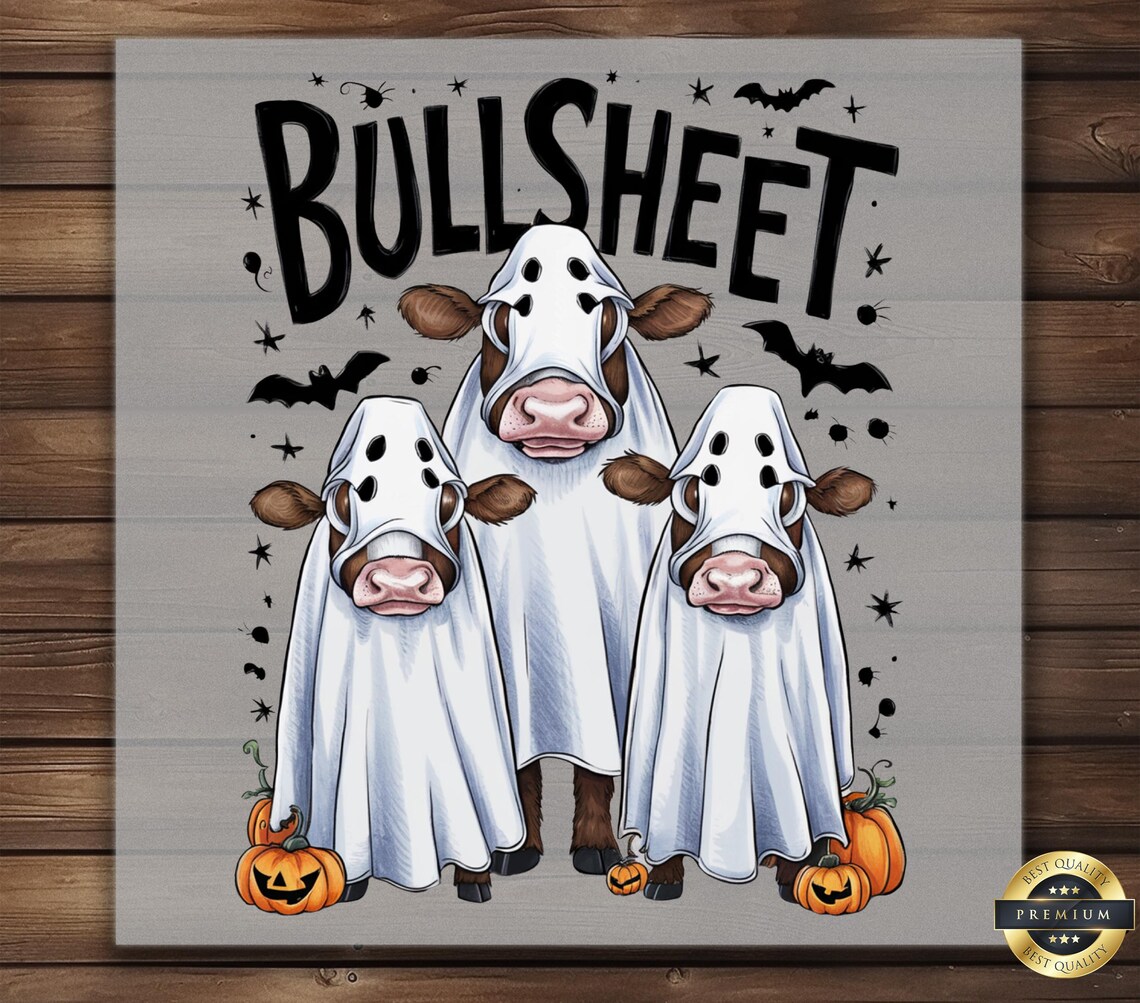 Funny Ghost Cows DTF Transfer - Halloween Iron-on Design - Etsy