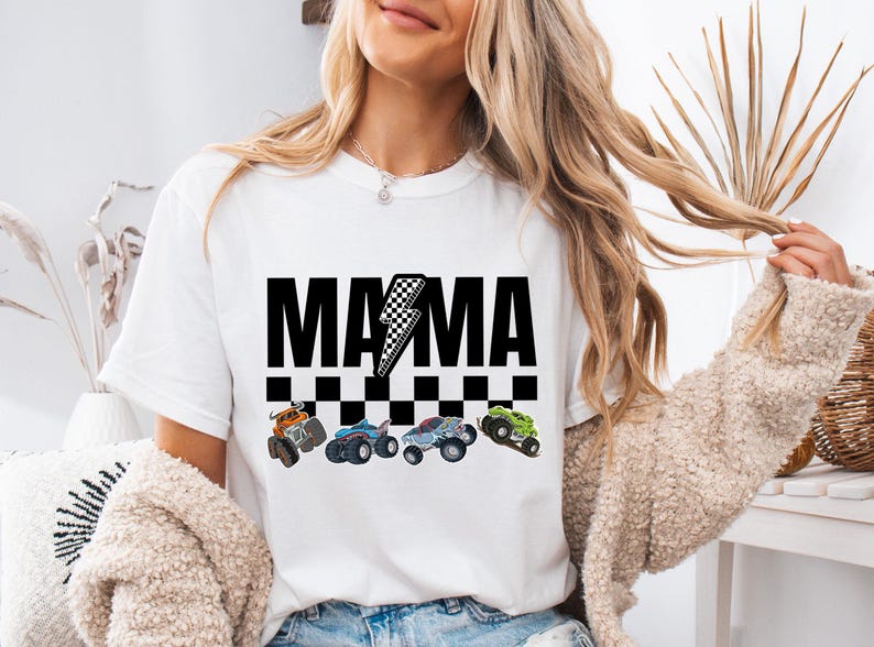 Monster Truck Mama DTF Transfer: Offroad Racing Trucks Power Design - Etsy