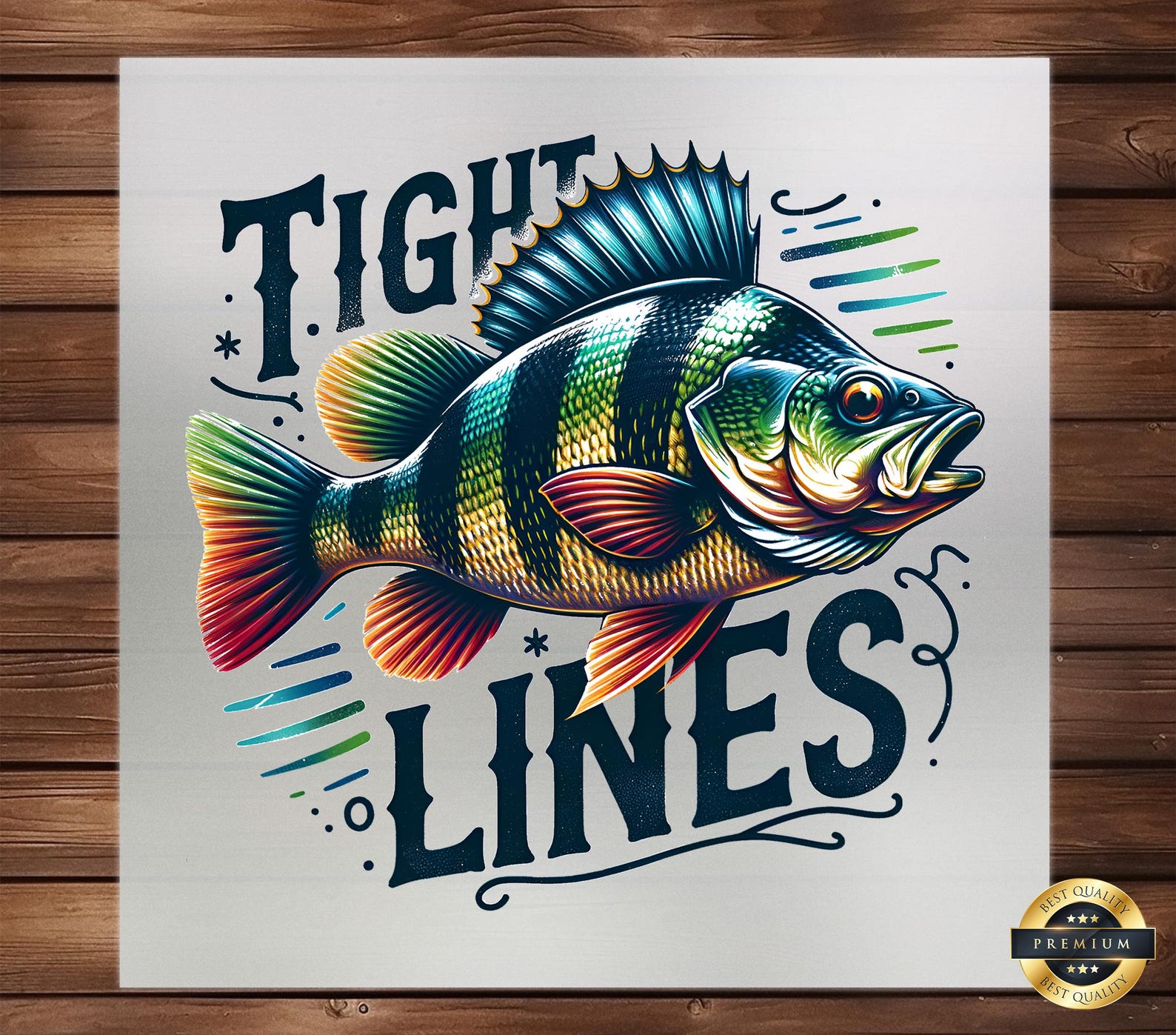 Perch Fish DTF Transfer: Angling Theme, Ready to Press - Etsy
