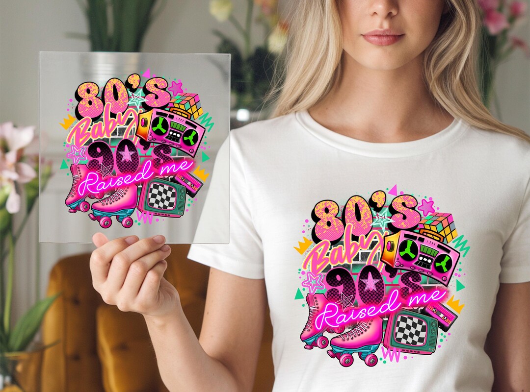 90s Raised Me DTF Transfer: Retro 80s Baby Design - Etsy