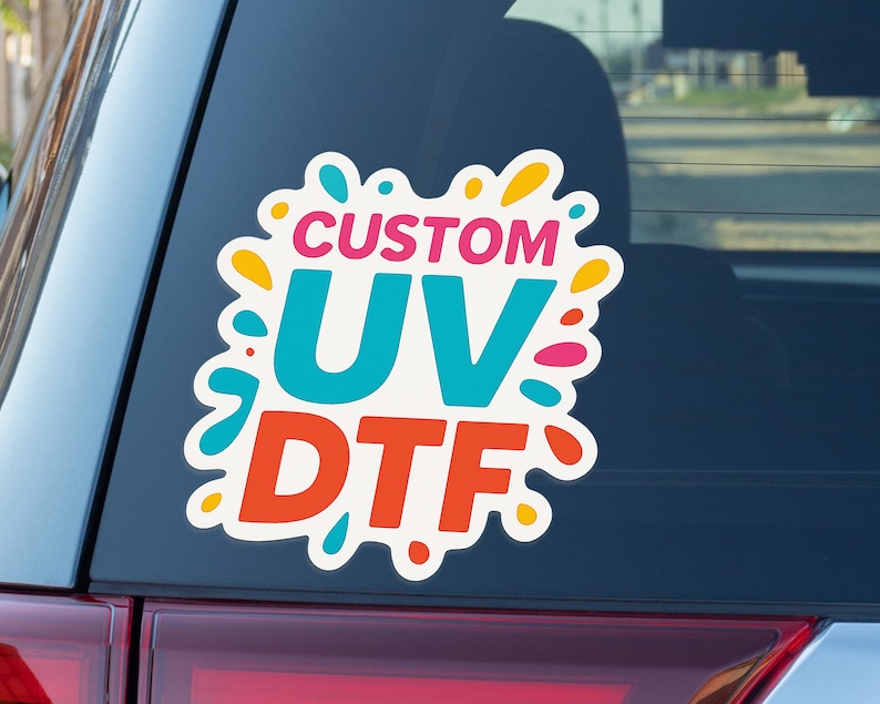 Custom UV DTF Transfer: Waterproof Tumbler Decal Wrap - Etsy