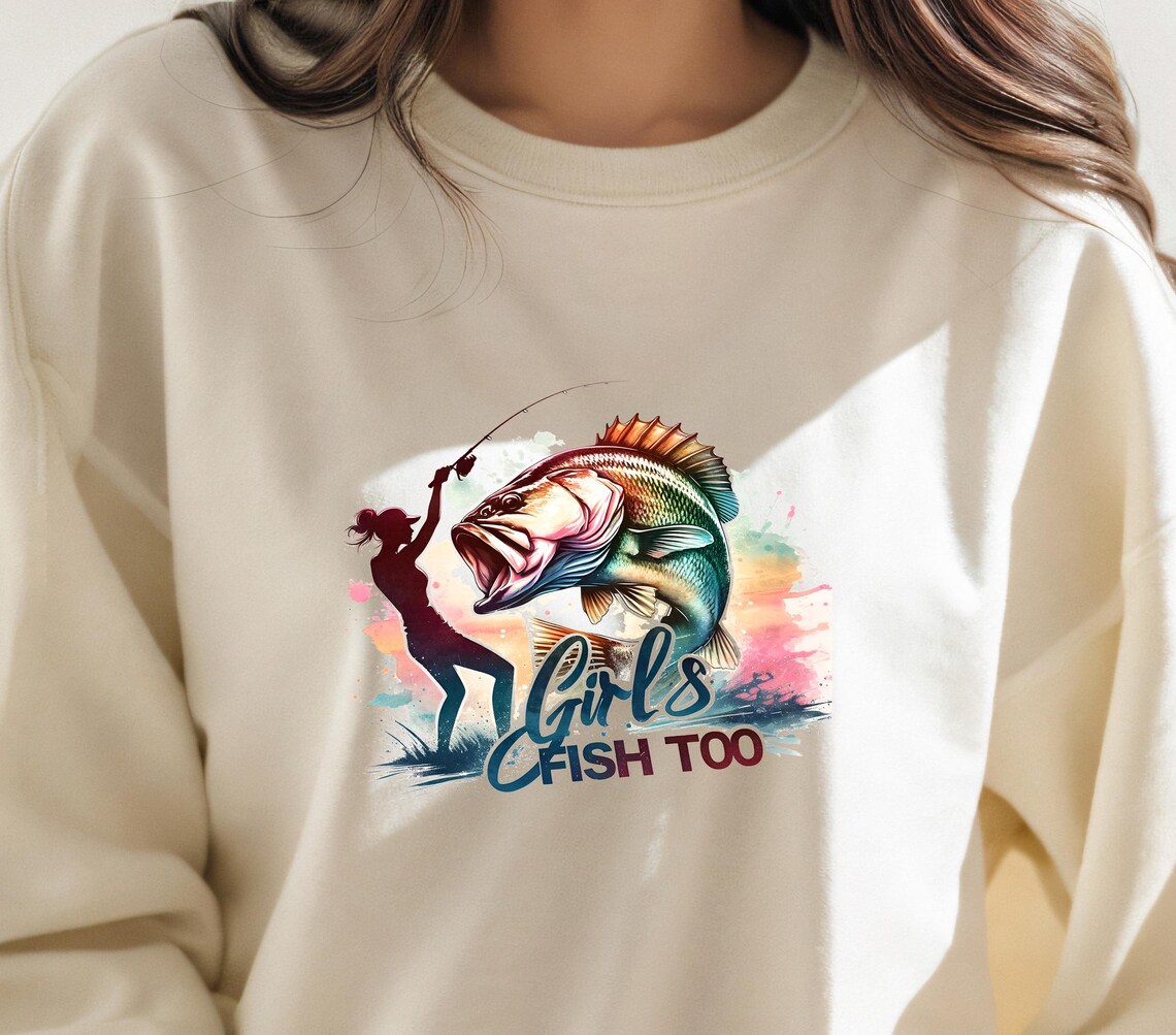 Women Fish Too DTF Transfer: Angler's Pride Iron-on Decal - Etsy