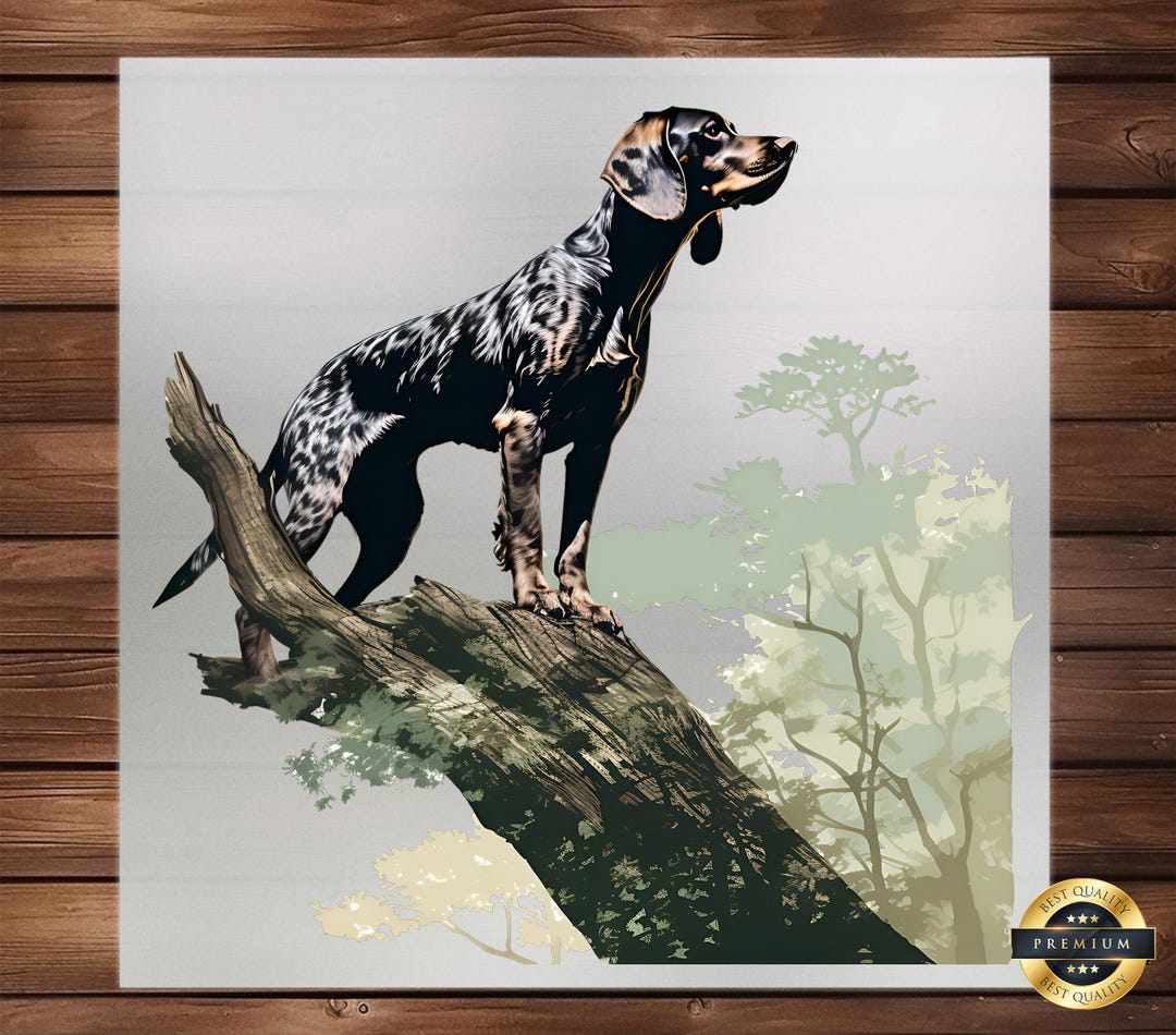 Bluetick Coonhound Tree DTF Transfer: Hunting Dog Design - Etsy