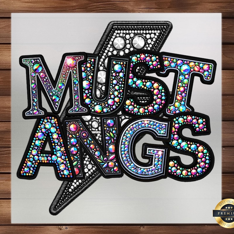 Black Mustang Iron On - Etsy