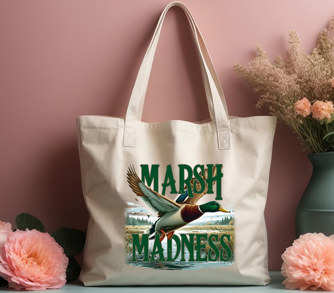 Marsh Madness Duck Hunting DTF Transfer: Wetland Scene Graphic - Etsy