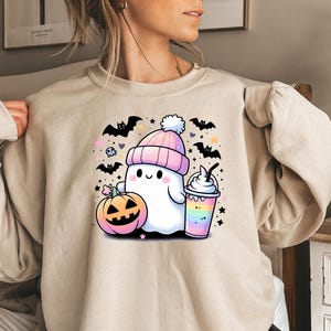 Adorable Ghost DTF Transfer: Halloween Iron on Decal - Etsy