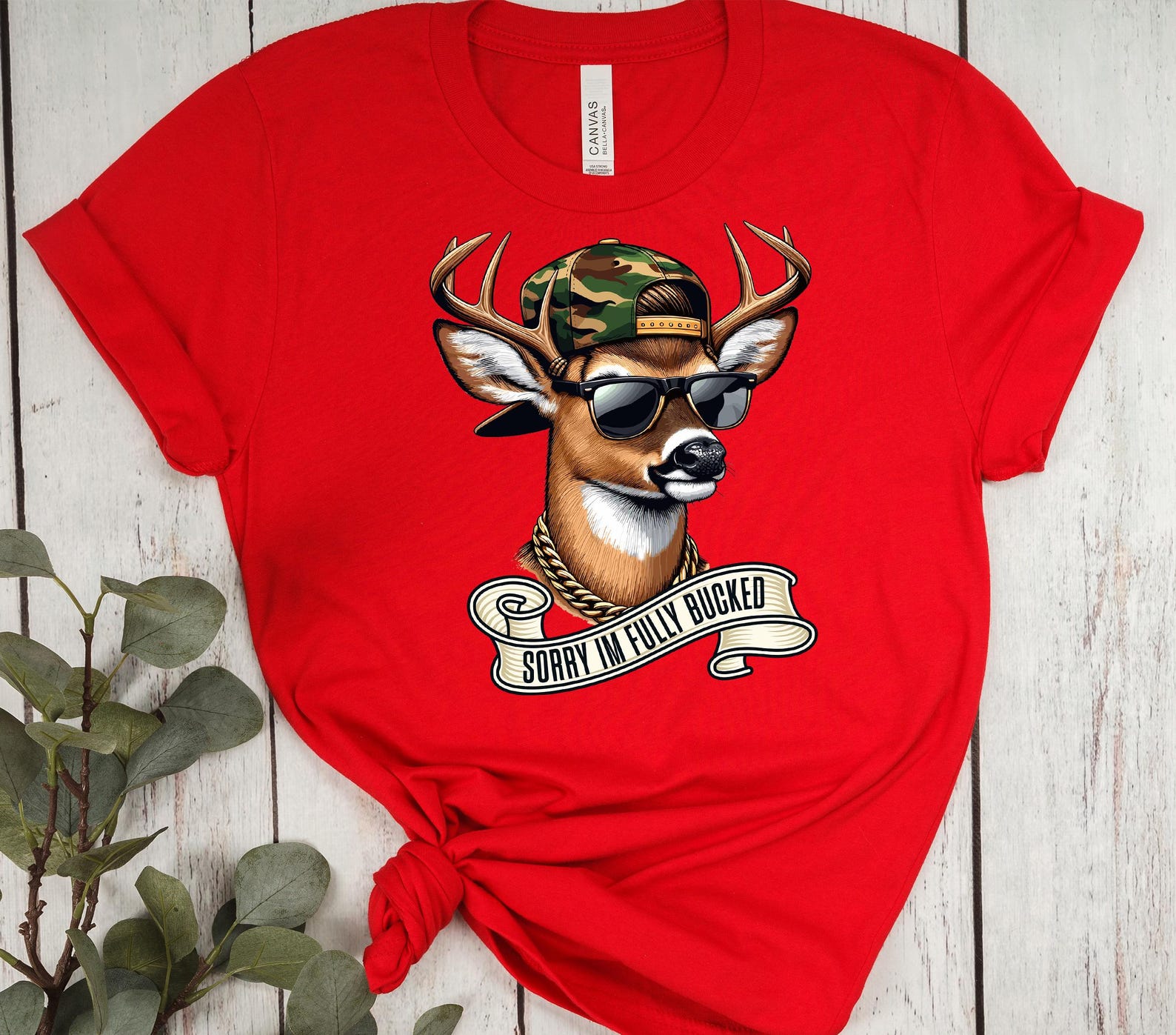 Fully Bucked Deer Hunting DTF Transfer: Comedic Hoodie Print - Etsy