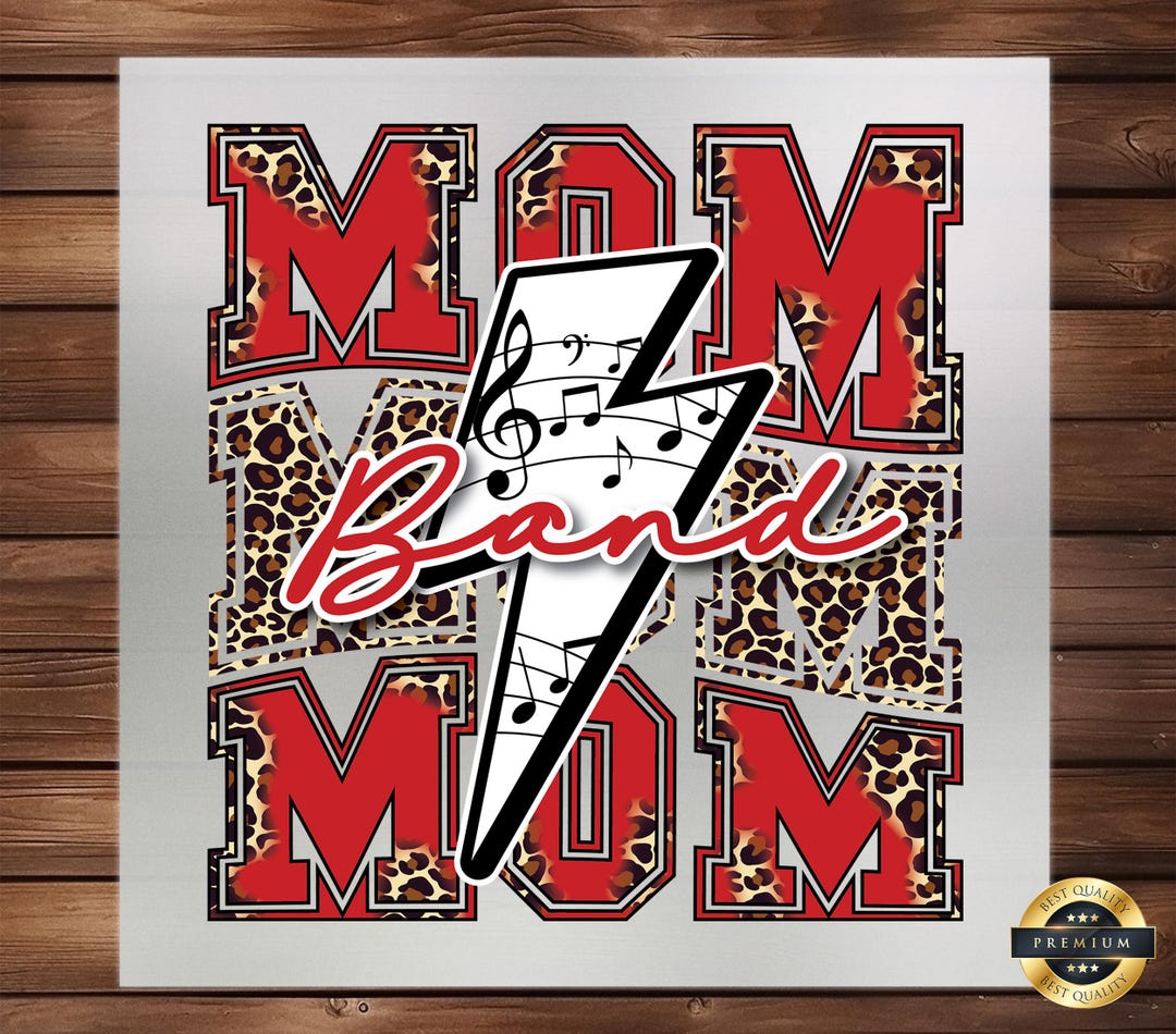 Band Mom Lightning Bolt DTF Transfer: Marching Band Support - Etsy