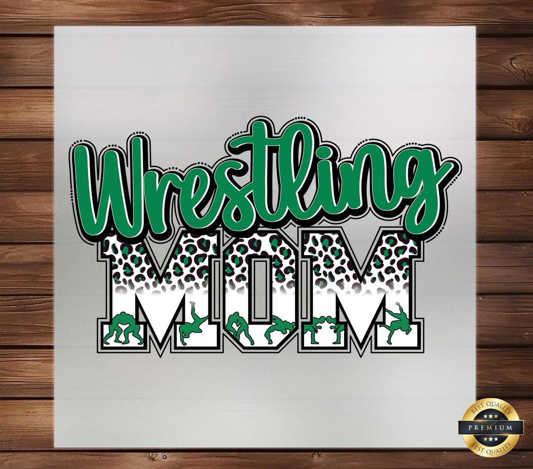 Wrestling Mom Leopard Print DTF Transfer - Etsy