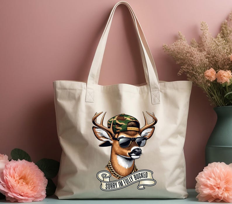 Fully Bucked DTF Transfer, Hilarious Deer Hunting Theme, Easy-to-apply ...