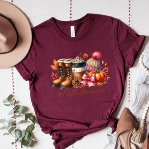 Fall Basics DTF Transfer, Cozy Autumn Design, Perfect for Seasonal ...