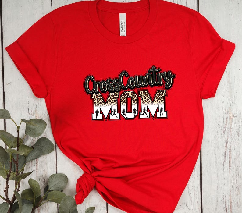 Cross Country Mom DTF Transfer, Support Your Runner in Style, Easy Application, Sporty Design ...