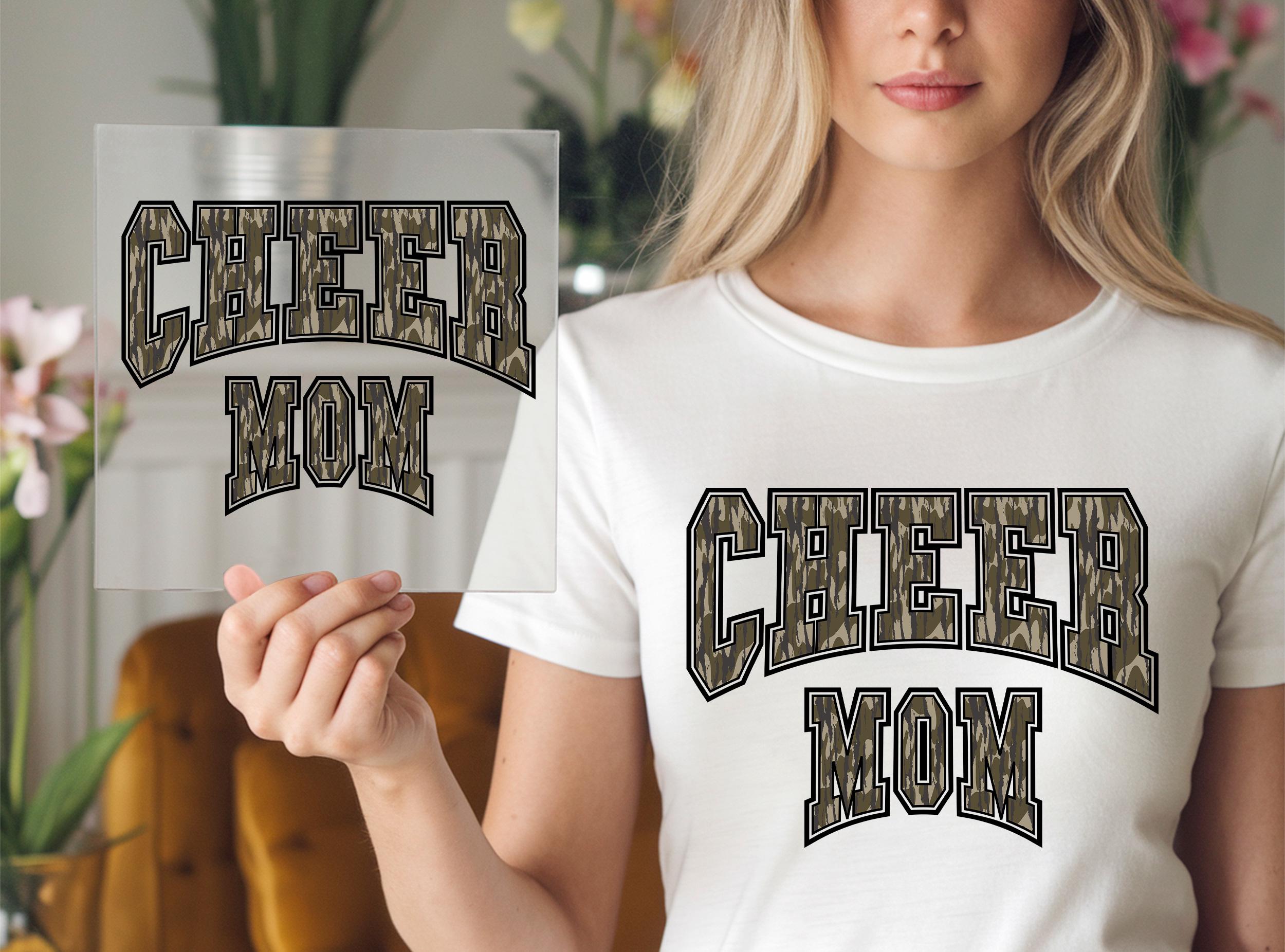 Cheer Mom Camo DTF Transfer: Bold Military Font, Game Day Style - Etsy