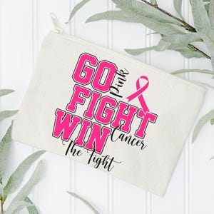 Pink Go Fight WIN Breast Cancer DTF Transfer: Ready to Press Decal - Etsy