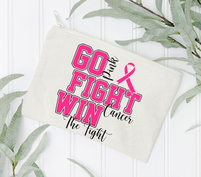 Pink Go Fight WIN Breast Cancer DTF Transfer: Ready to Press Decal - Etsy