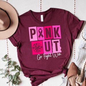 Pink Out Pom Poms DTF Transfer, Breast Cancer Awareness, Ready to Press ...