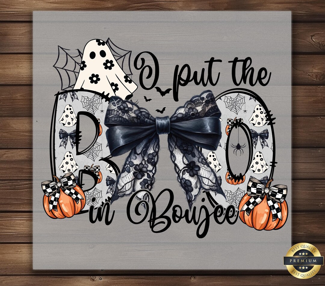 Retro Halloween BOO DTF Transfer: Ghosts & Lace Bow, Easy Iron-on - Etsy