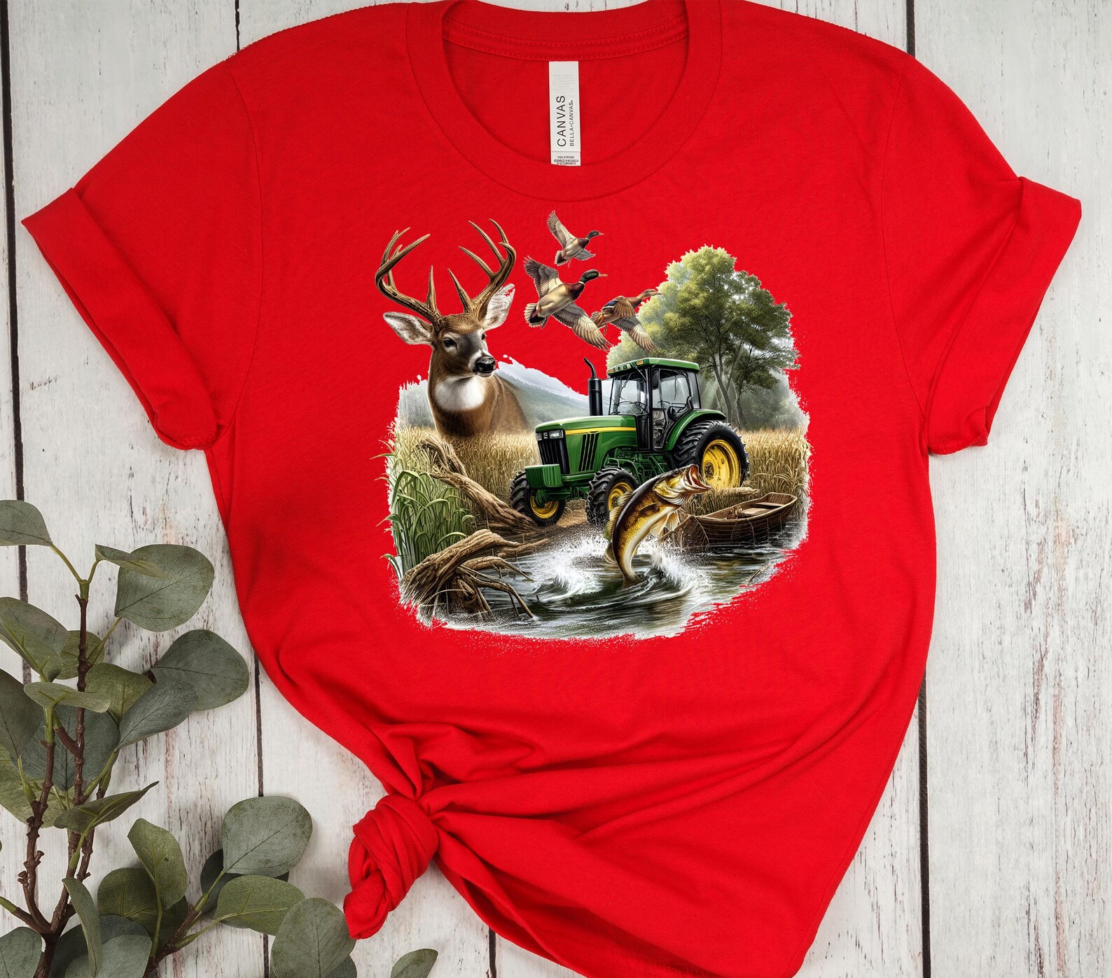 Hunting Fishing Farming DTF Transfer: Outdoor Apparel Graphic - Etsy