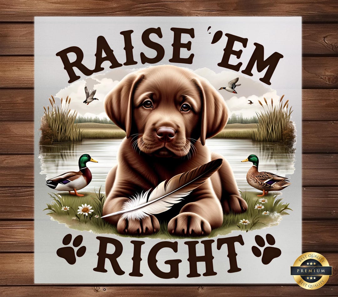 Raise 'em Right Hunting DTF Transfer: Easy Iron on Decal - Etsy