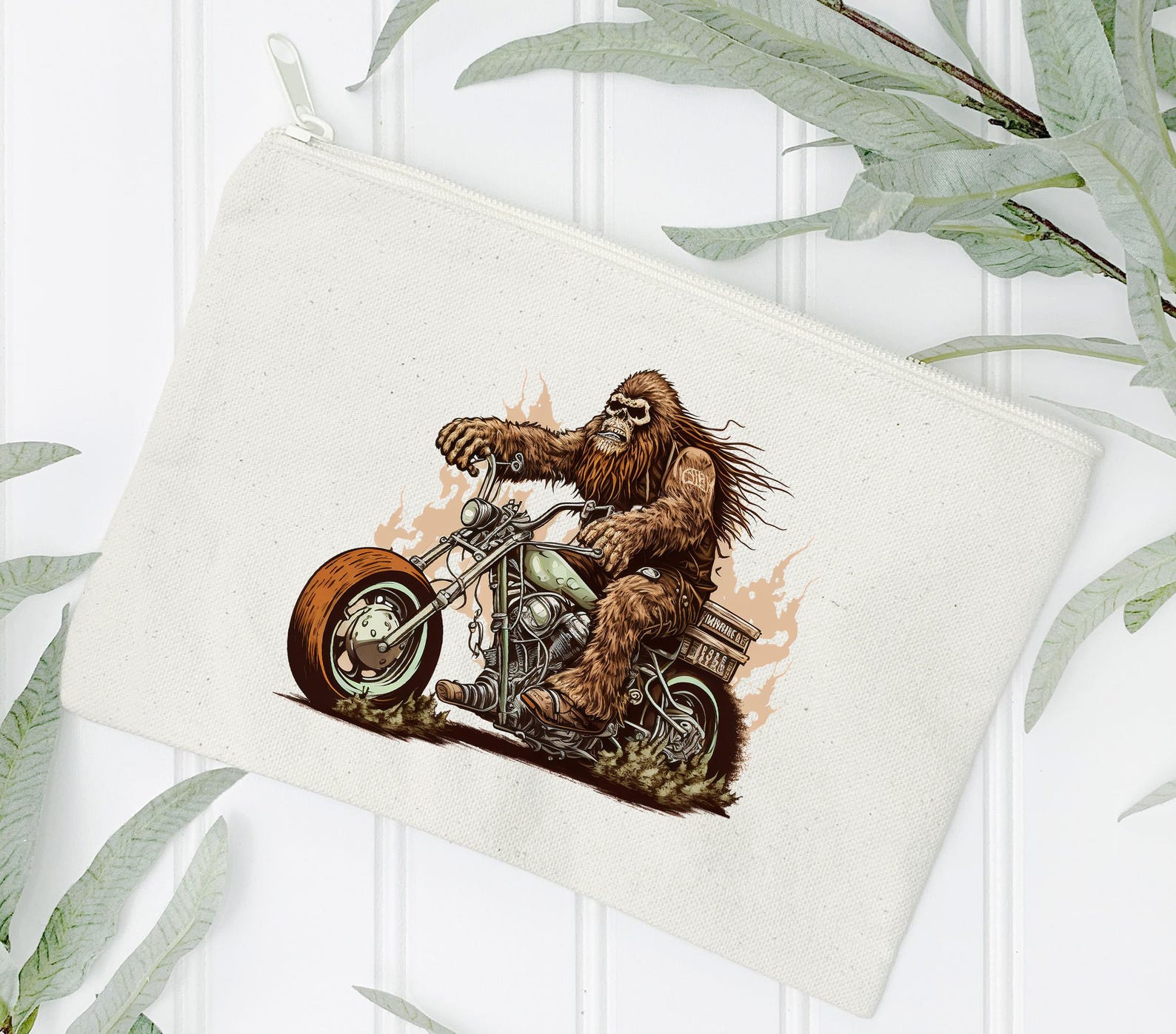 Bigfoot Motorcycle DTF Transfer: Whimsical Adventurous Design - Etsy