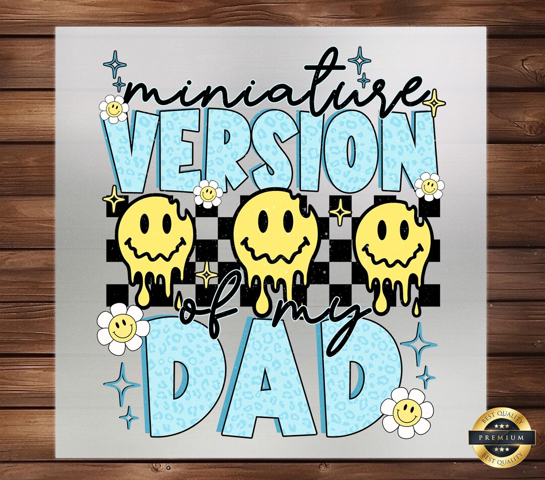 Miniature Version Dad DTF Transfer: Baby Apparel Iron-on Decal - Etsy