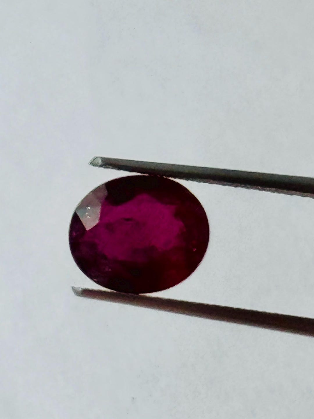 2.15carats Natural Ruby Light Tourmaline Gemstone Good Quality Oval ...