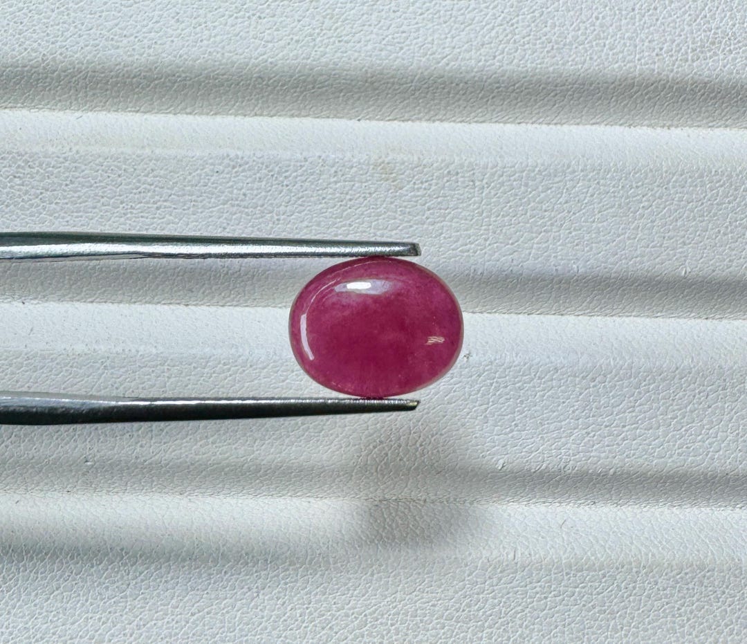 Natural Ruby Oval Cub 1 Piece Loose Stone 9x11x3mm Size Good Colour ...