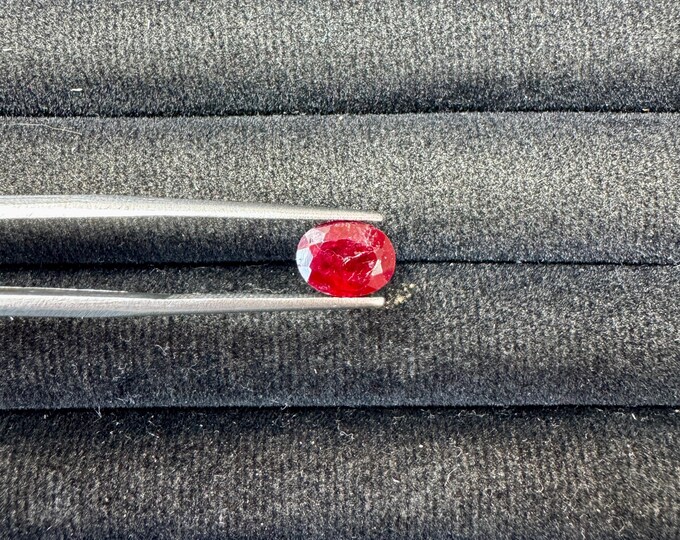 NO Heat Natural Ruby 100% 1 Piece Loose Stone 1.40carat Oval Shape Ruby ...
