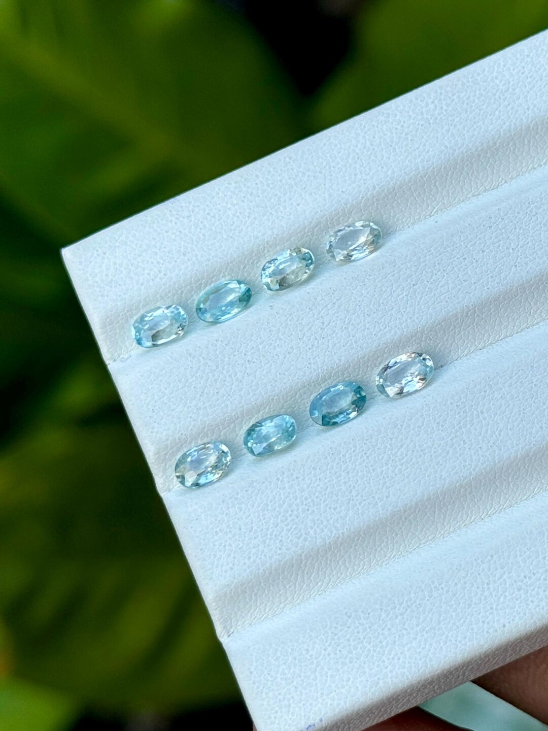 Natural Earth Mined Sky Blue Zircon Faceted Oval Gemstone, With Good ...