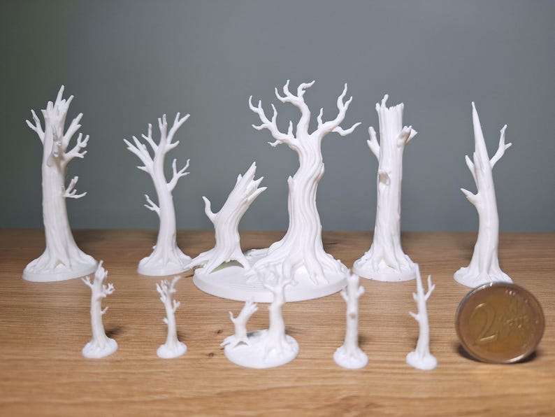 Set of 5 Fantastic Trees – STL Files for 3D Printing – Scenery for ...