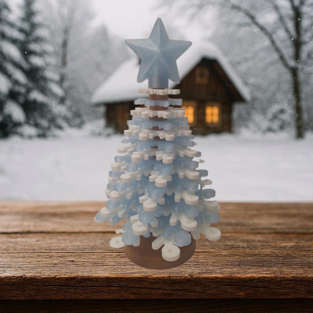 3D Stackable Christmas Tree STL – STL Pack (screw-on Star, Modular ...