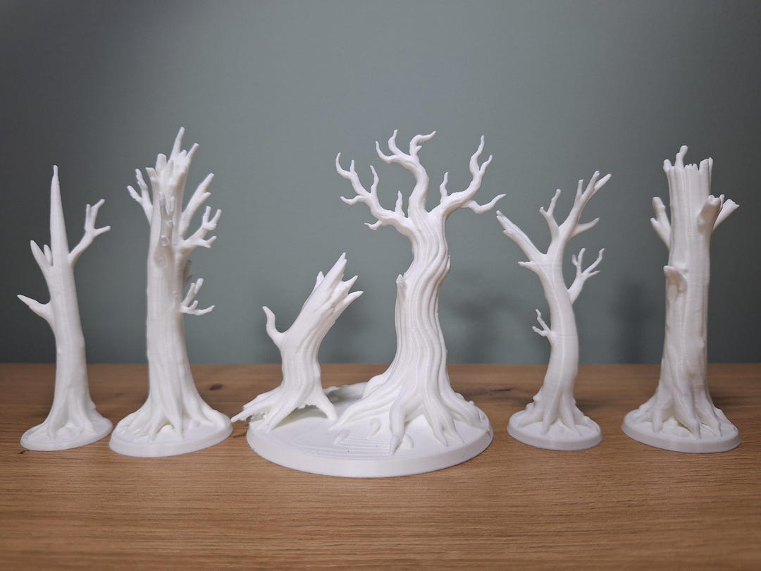 Set of 5 Fantastic Trees – STL Files for 3D Printing – Scenery for ...