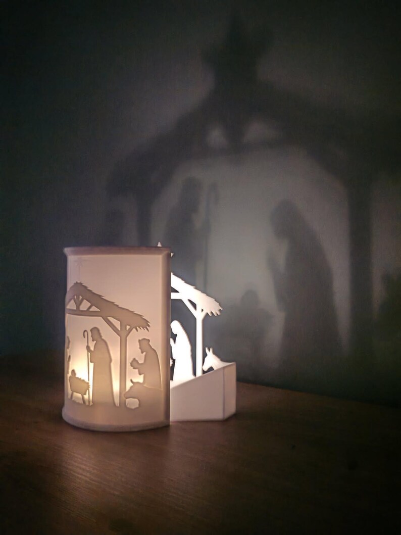 STL Files - Set - 3D Nativity Scene and Shade Lamp | Models for 3D ...